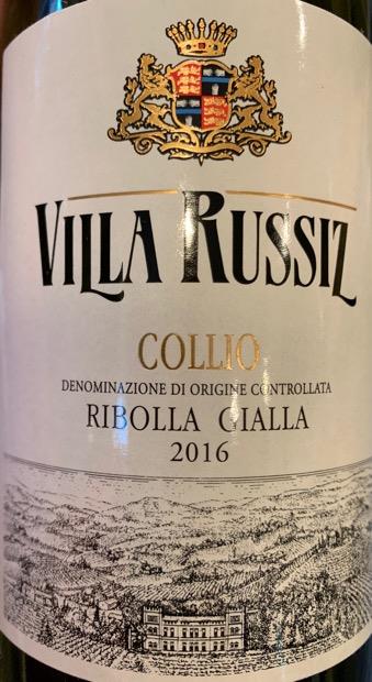 2021 Villa Russiz Collio Ribolla Gialla, Italy, Friuli-Venezia Giulia ...