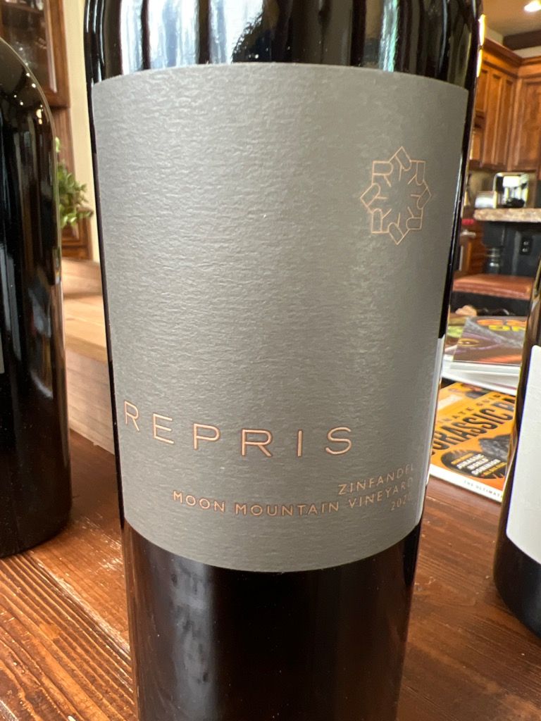 2020 Repris Zinfandel Moon Mountain Vineyard, USA, California, Sonoma ...