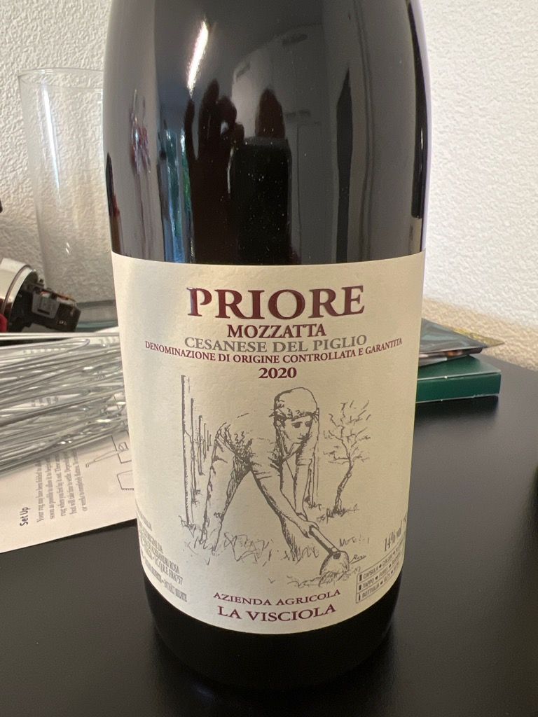 2020 La Visciola Cesanese del Piglio Priore Mozzatta, Italy, Latium ...