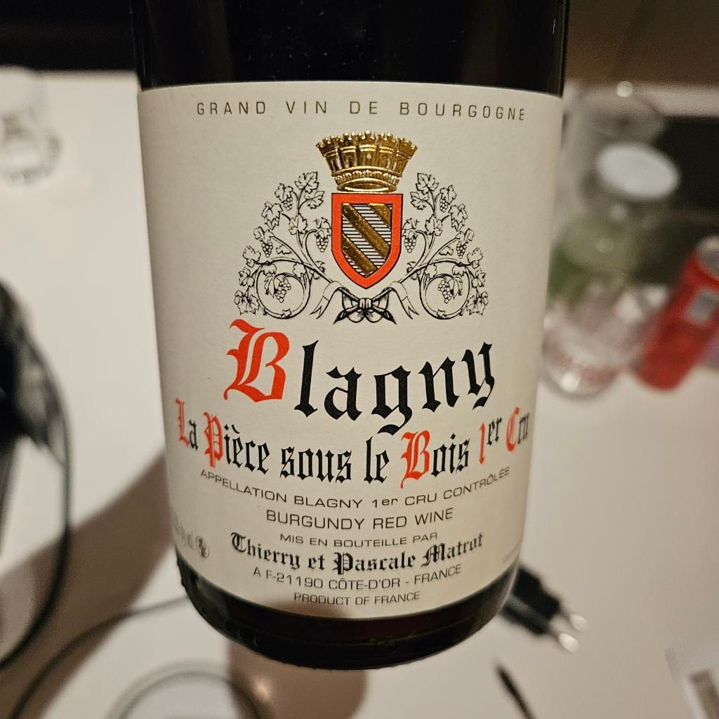 2017 Domaine Matrot Blagny 1er Cru La Pièce-sous-le-Bois Rouge, France ...