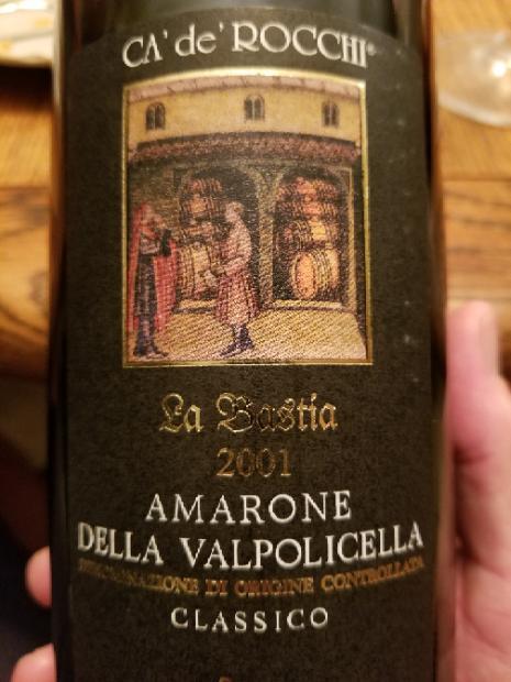 2001 Ca' de' Rocchi (Tinazzi) Amarone della Valpolicella Classico La ...