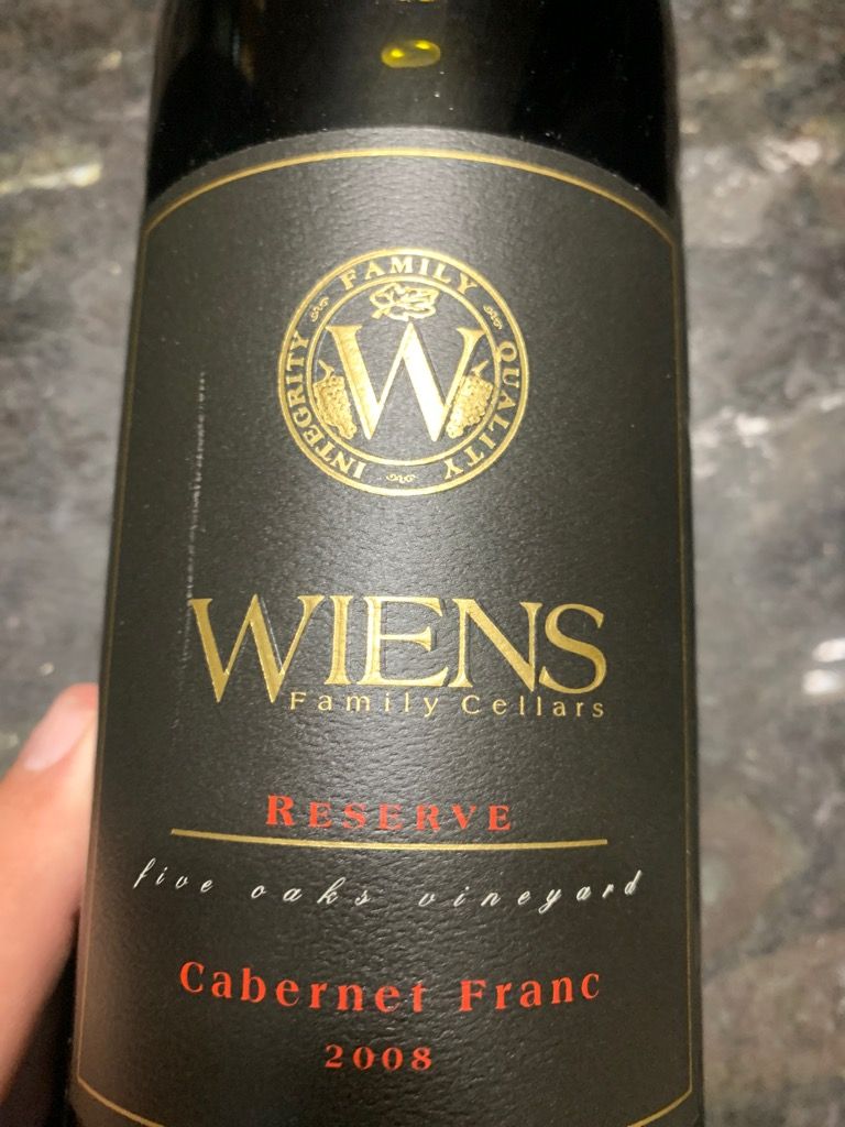 2008 Wiens Family Cellars Cabernet Franc Reserve, USA, California ...