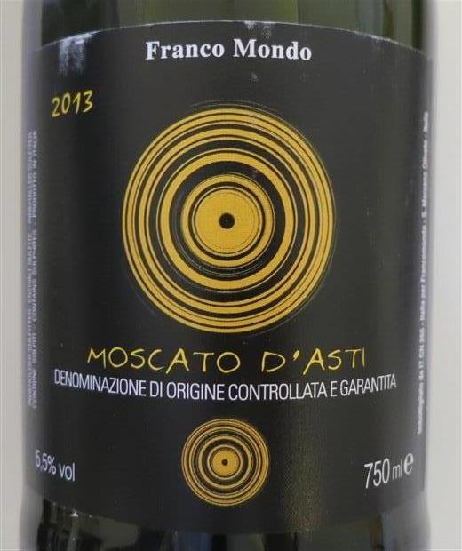 2008 Franco Mondo Moscato d'Asti, Italy, Piedmont, Asti, Moscato d'Asti ...