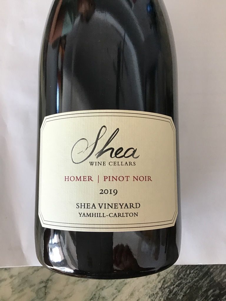 2019 Shea Wine Cellars Pinot Noir Homer Shea Vineyard, USA, Oregon ...