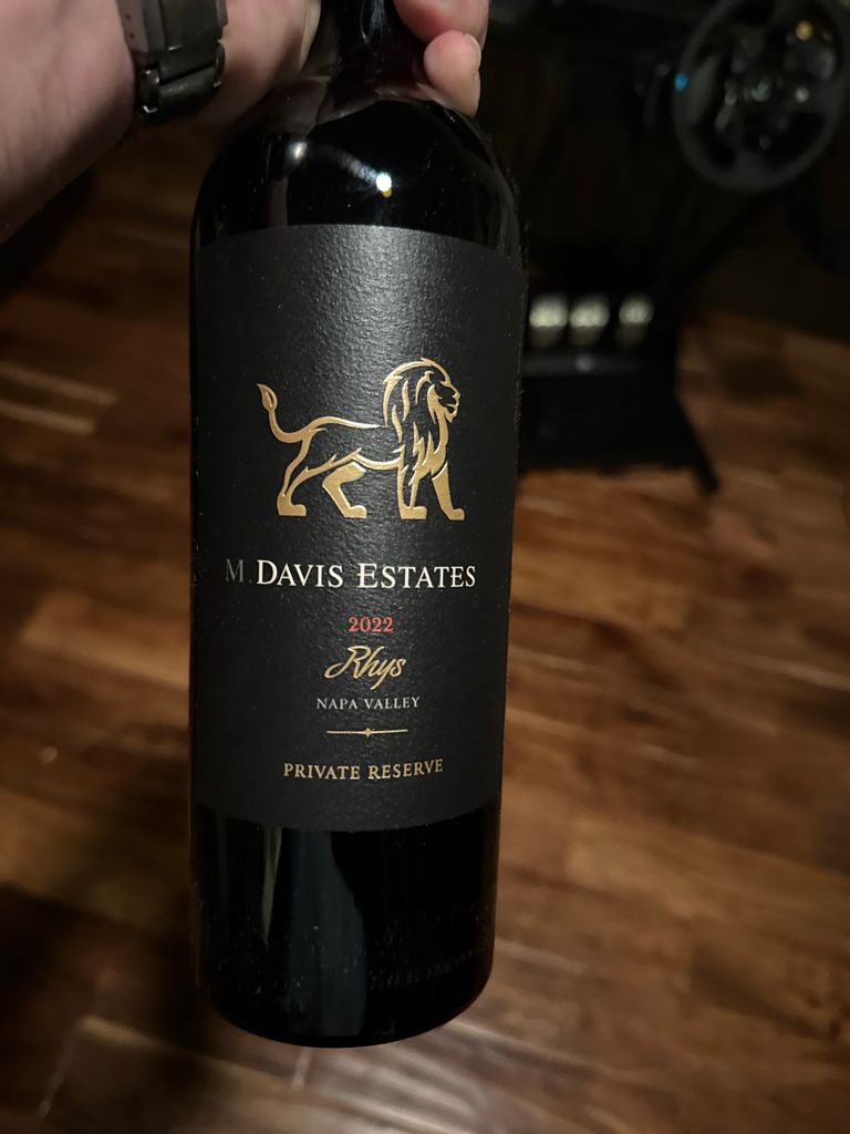 2022 Davis Estates Merlot Rhys Private Reserve, USA, California, Napa ...