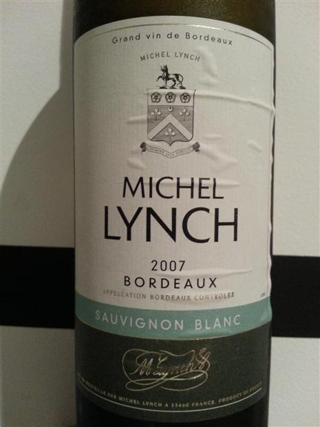 2009 Michel Lynch Sauvignon Blanc Bordeaux, France, Bordeaux ...