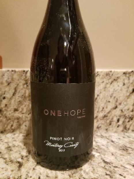 2017 One Hope Pinot Noir Reserve Monterey County, USA, California ...