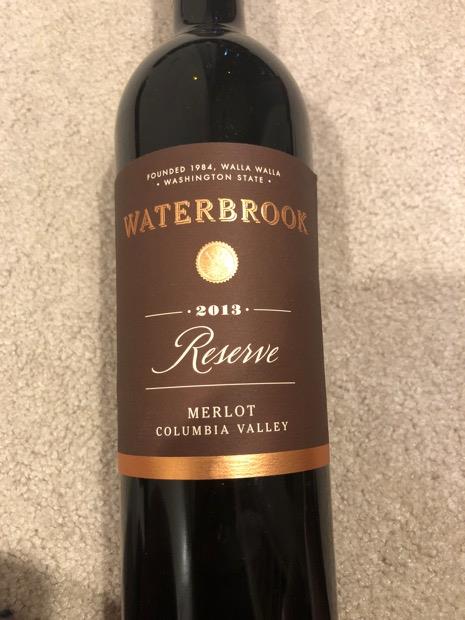 2013 Waterbrook Merlot Reserve, USA, Washington, Columbia Valley ...