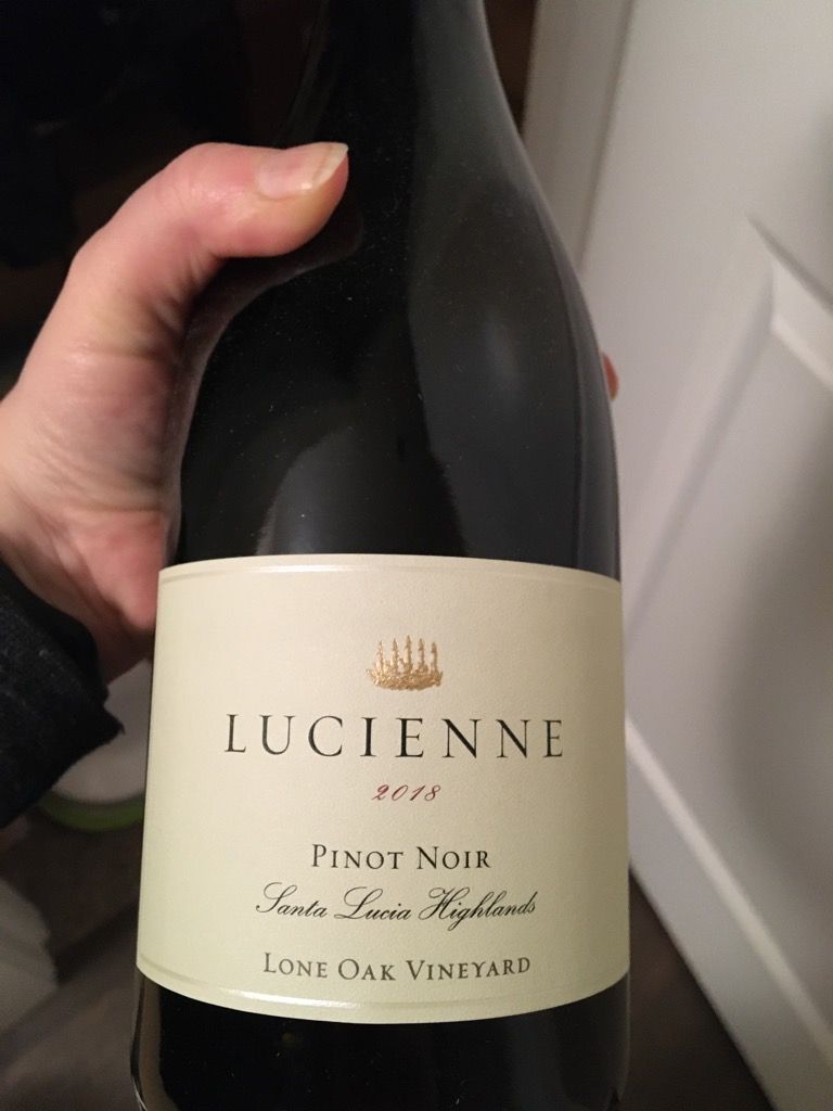 2018 Lucienne Pinot Noir Lone Oak Vineyard, USA, California, Central ...