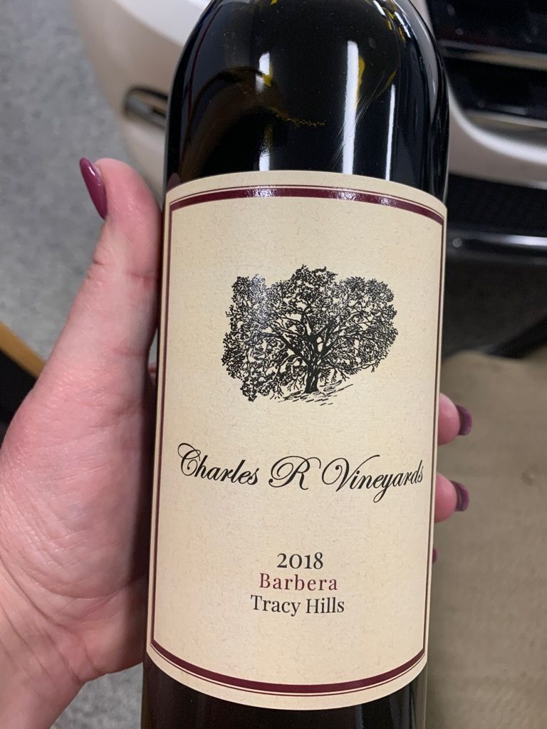 2018 Charles R Vineyards Barbera Tracy Hills, USA, California, San ...