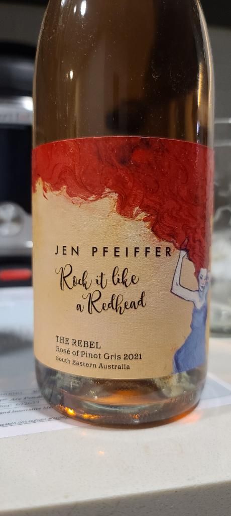 2021 Jen Pfeiffer The Rebel Rosé of Pinot Gris, Australia, South ...