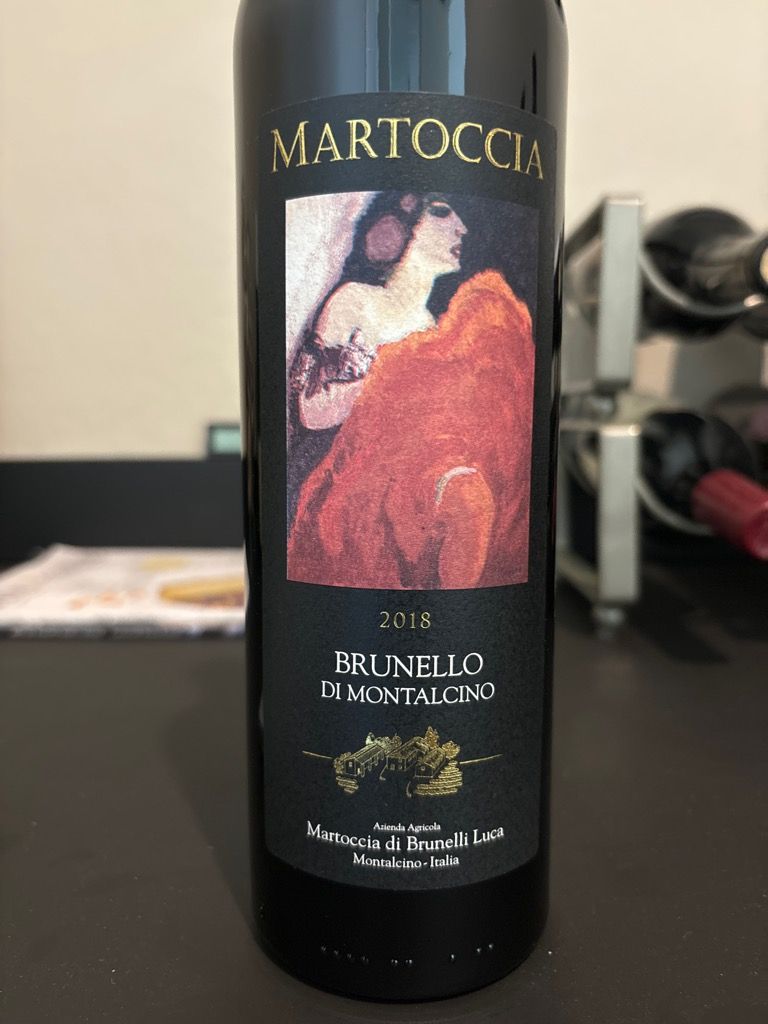 2018 Martoccia di Brunelli Luca Brunello di Montalcino, Italy, Tuscany ...