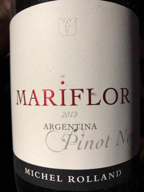 2012 Mariflor Pinot Noir, Argentina, Mendoza - CellarTracker