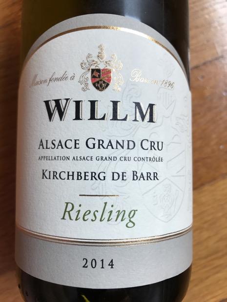 2014 Willm Riesling Kirchberg de Barr, France, Alsace, Alsace Grand Cru ...