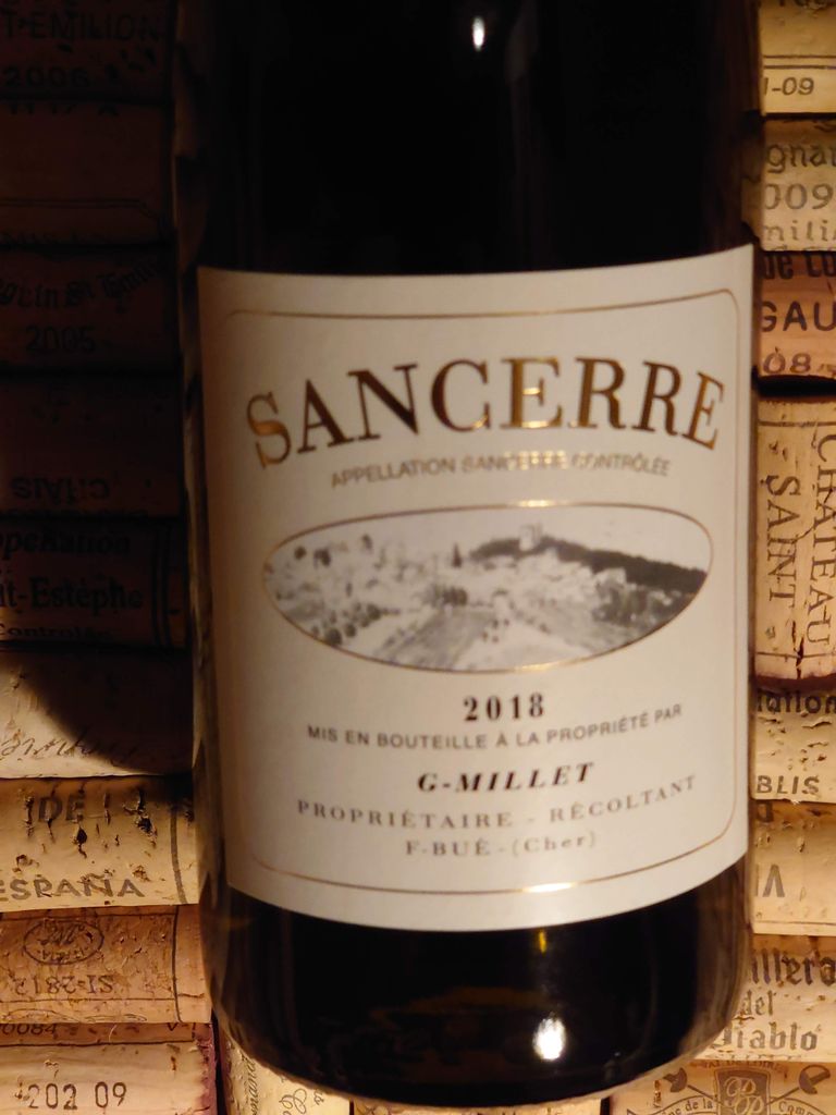 2018 Domaine Gérard Millet Sancerre, France, Loire Valley, Upper Loire ...