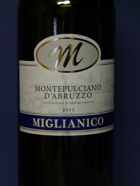 2011 Cantina Miglianico Montepulciano d'Abruzzo, Italy, Abruzzi ...