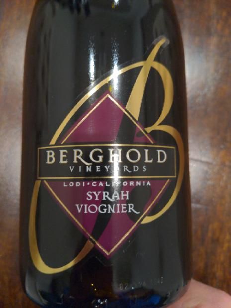 2017 Berghold Vineyards Syrah & viognier, USA, California, Central ...