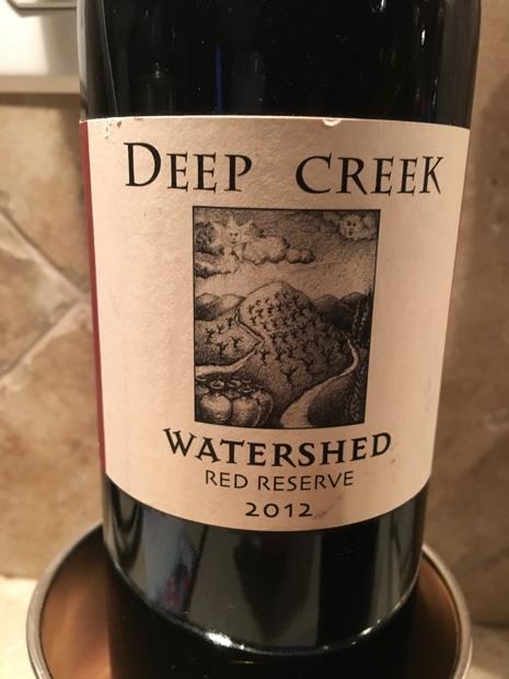 2012 Deep Creek Cellars Cabernet Franc Watershed Red Reserve, USA ...