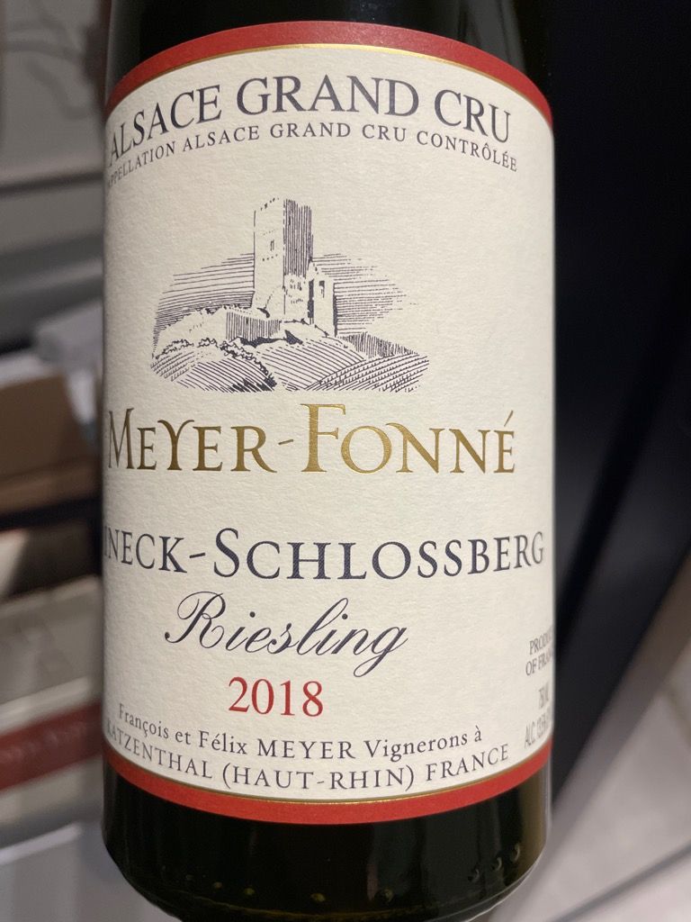 2017 Meyer-Fonné Riesling Wineck-Schlossberg, France, Alsace, Alsace Grand Cru - CellarTracker