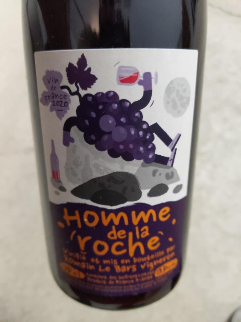 2020 Romain Le Bars Vin de France HOMME DE LA ROCHE, France, Vin de ...