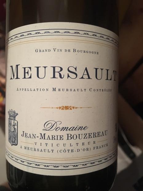 2020 Jean-Marie Bouzereau Meursault 1er Cru Gouttes d'Or, France ...