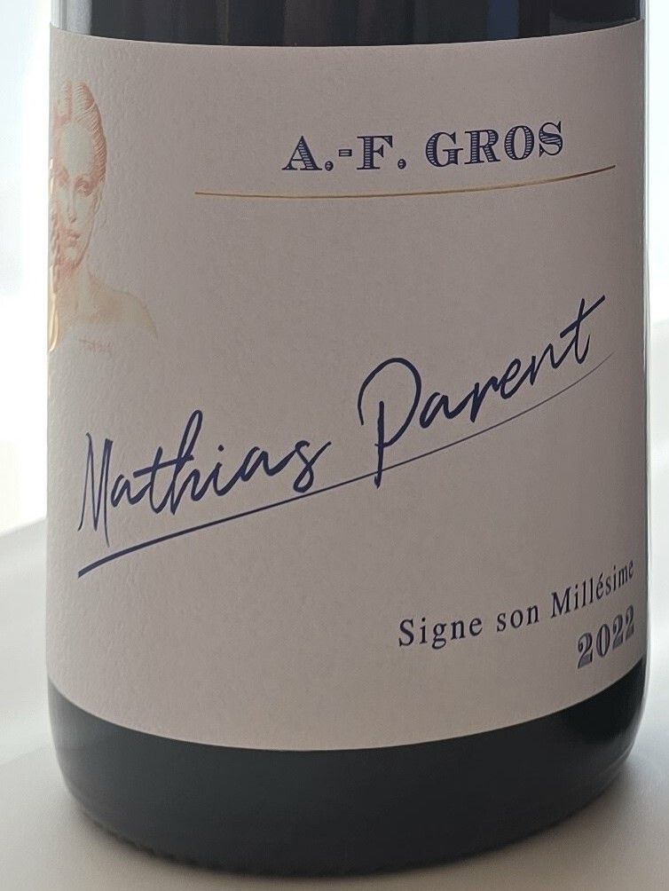 2023 Domaine A.-F. Gros Mathias Parent, France, Vin de France ...