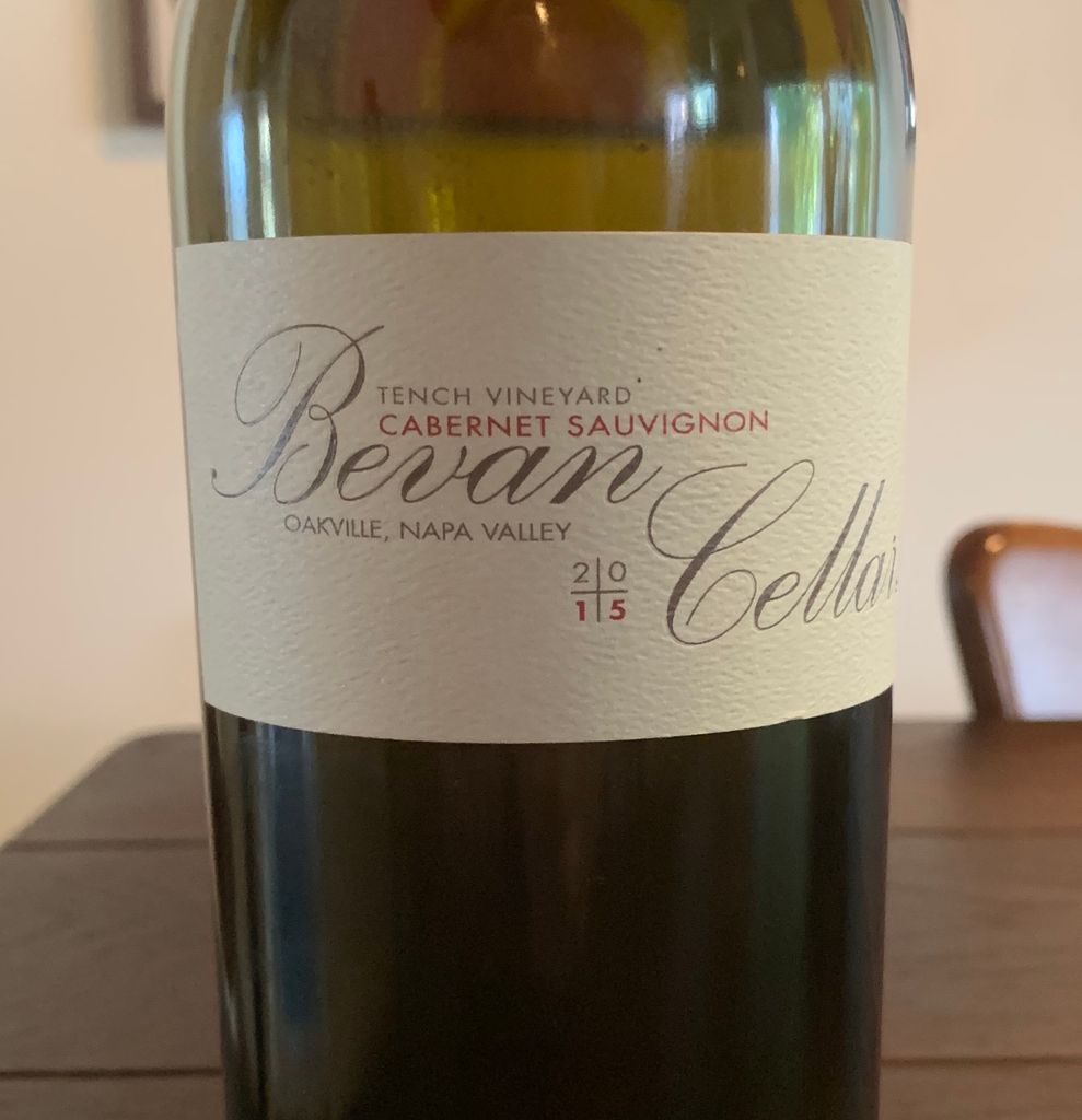 2015 Bevan Cellars Cabernet Sauvignon Tench Vineyard, USA, California ...