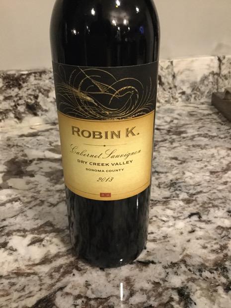 2012 Robin K. Cabernet Sauvignon, USA, California, Sonoma County, Dry ...