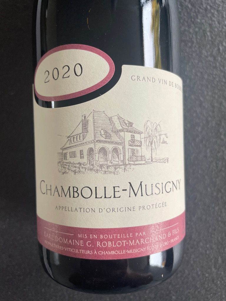 2021 Domaine G. Roblot-Marchand Chambolle-Musigny, France, Burgundy ...