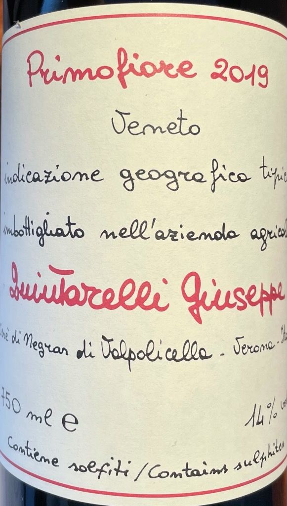 2019 Giuseppe Quintarelli Primofiore Veneto IGT, Italy, Veneto, Veneto ...