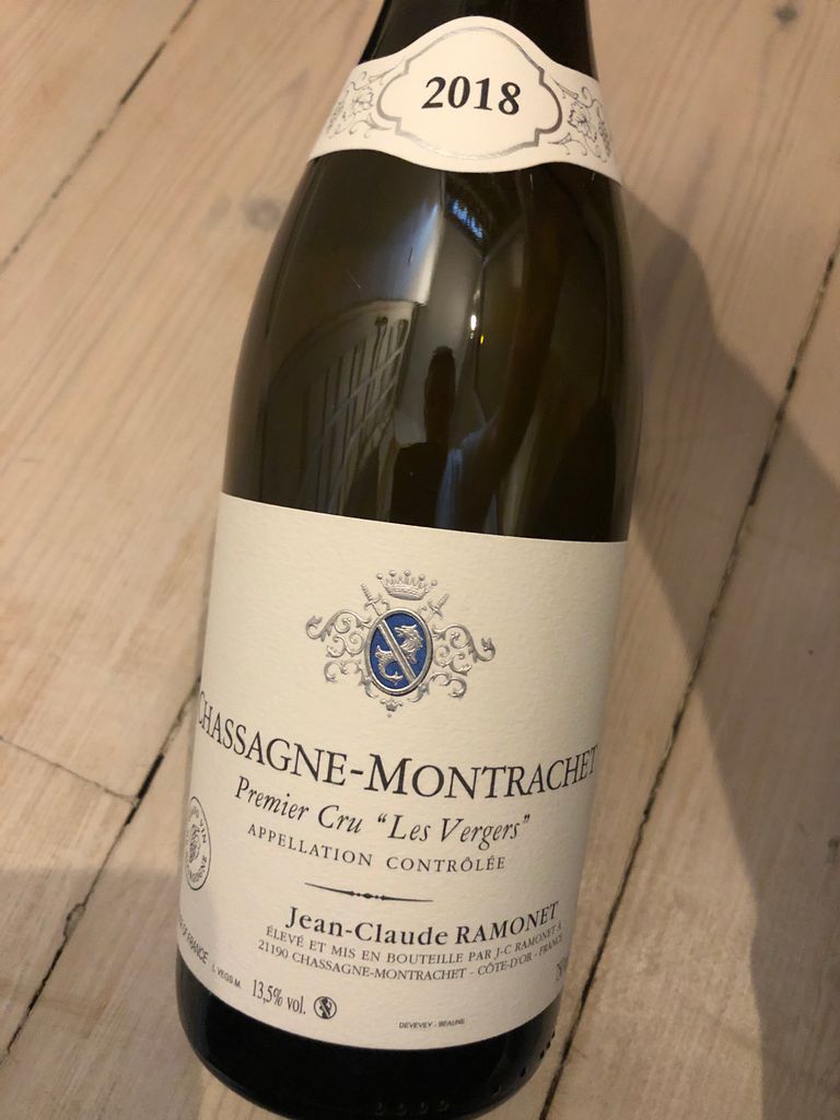 2018 Jean-Claude Ramonet Chassagne-Montrachet 1er Cru Les Vergers ...