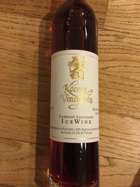 2014 Koenig Vineyards Cabernet Sauvignon Ice Wine, USA, Idaho, Snake ...