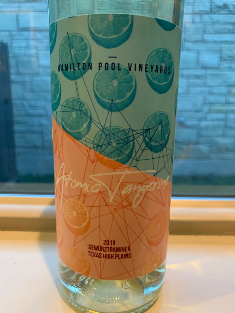 2019 Hamilton Pool Vineyards Gewürztraminer Atomic Tangerine, USA ...