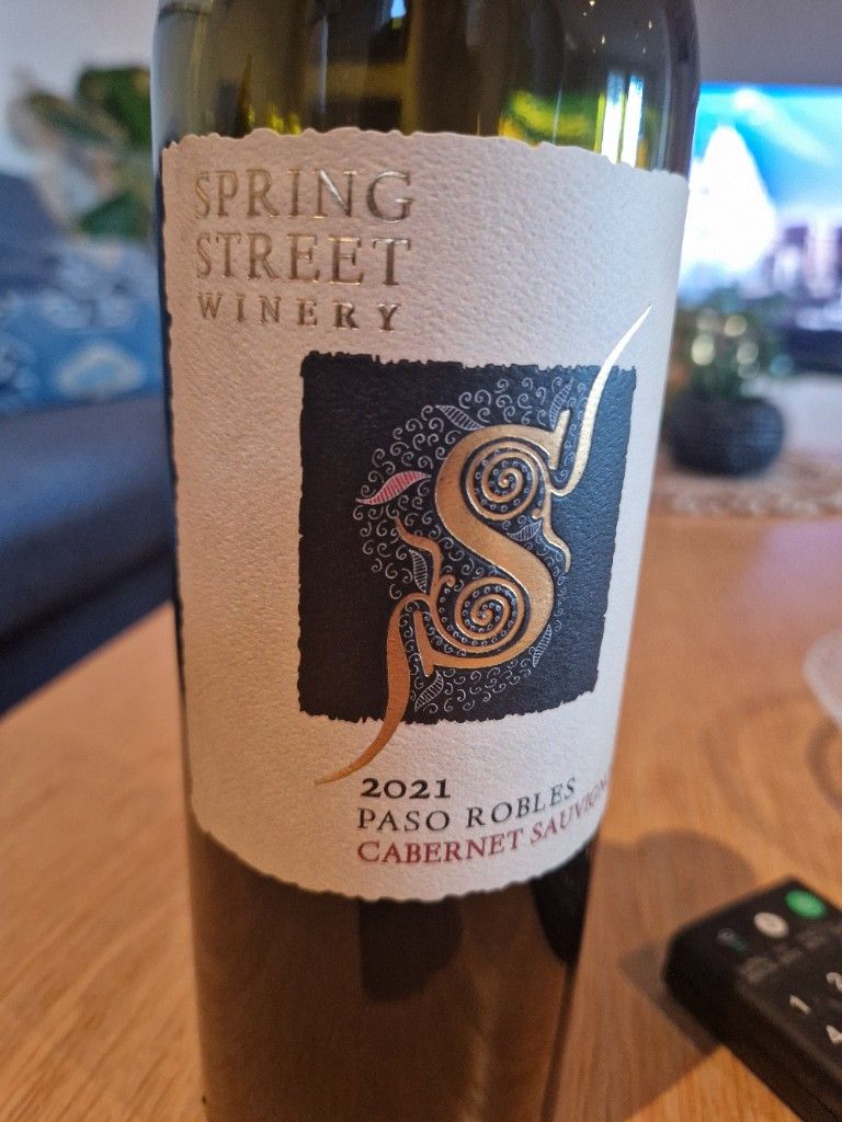 2021 Spring Street Winery Cabernet Sauvignon, USA, California, Central ...