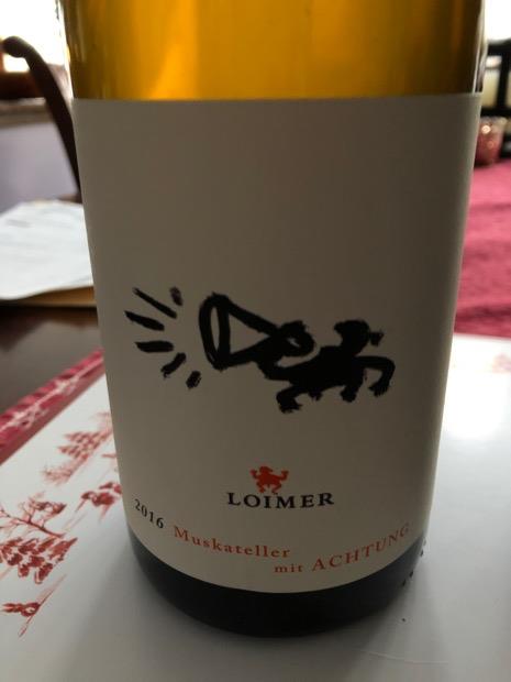 2016 Loimer Muskateller Achtung!, Austria, Niederösterreich, Kamptal ...
