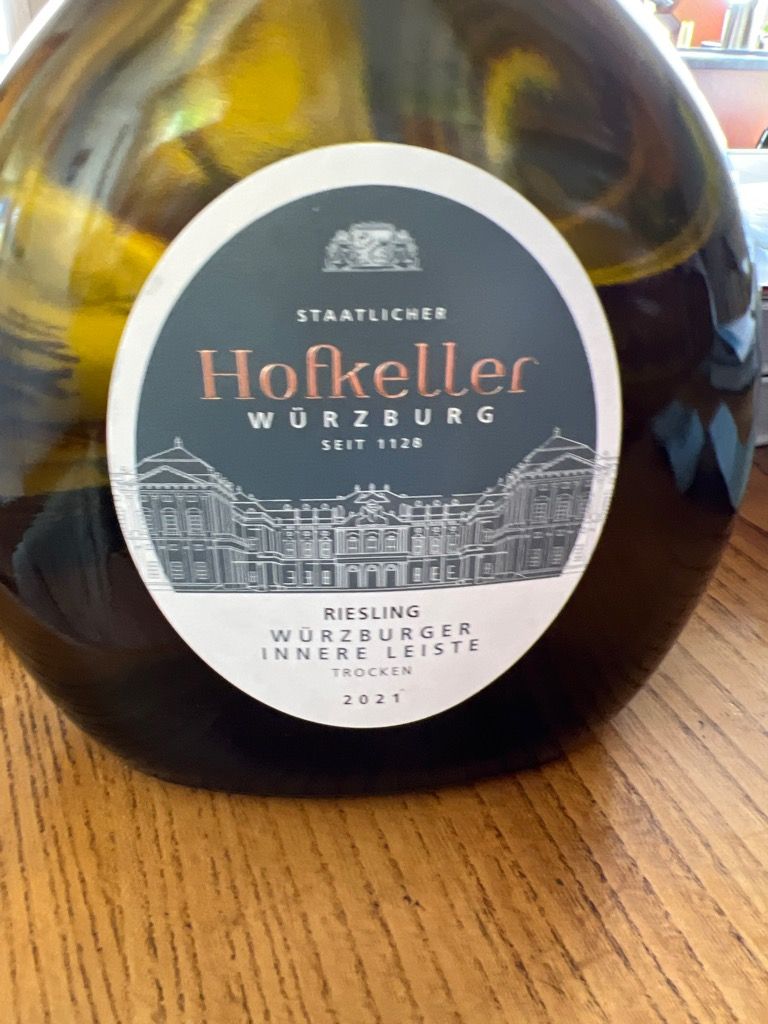 2022 Staatlicher Hofkeller Würzburg Würzburger Innere Leiste Riesling Trocken, Germany, Franken ...