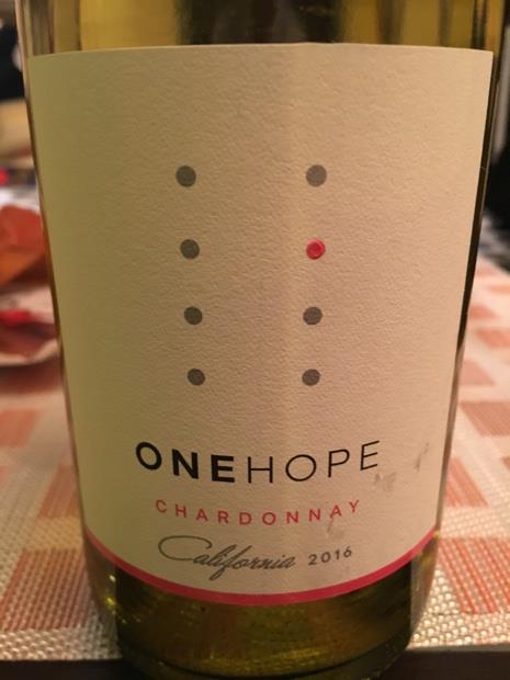 2016 One Hope Chardonnay, USA, California - CellarTracker