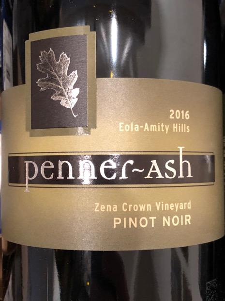 2016 Penner-Ash Pinot Noir Zena Crown Vineyard, USA, Oregon, Willamette ...