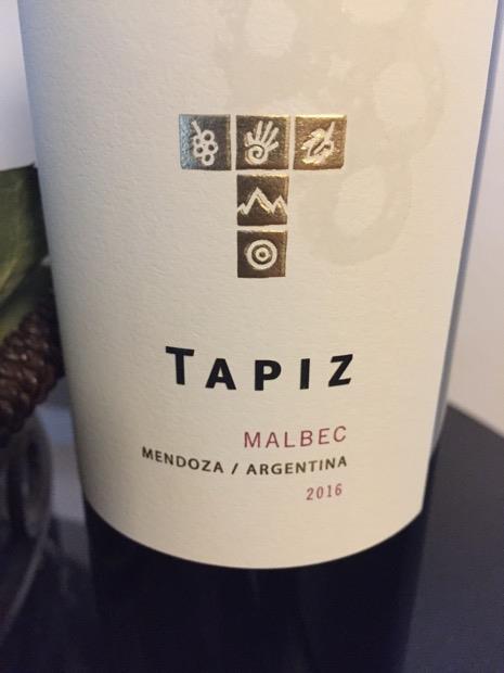2016 Tapiz Malbec, Argentina, Mendoza - CellarTracker