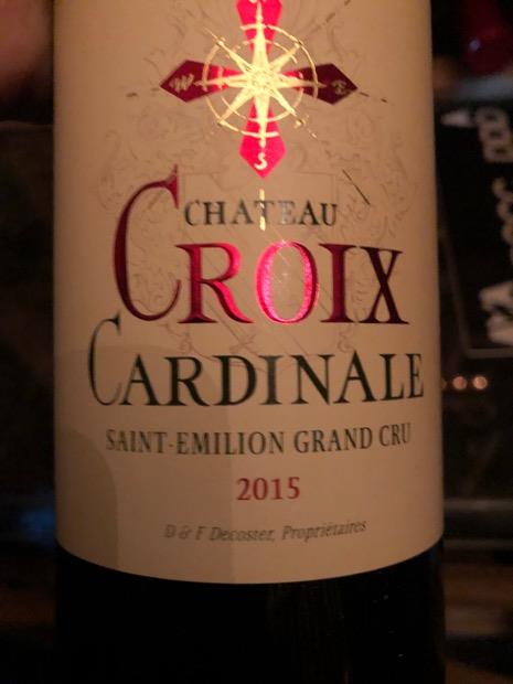 2014 Château Croix Cardinale, France, Bordeaux, Libournais, St. Émilion ...