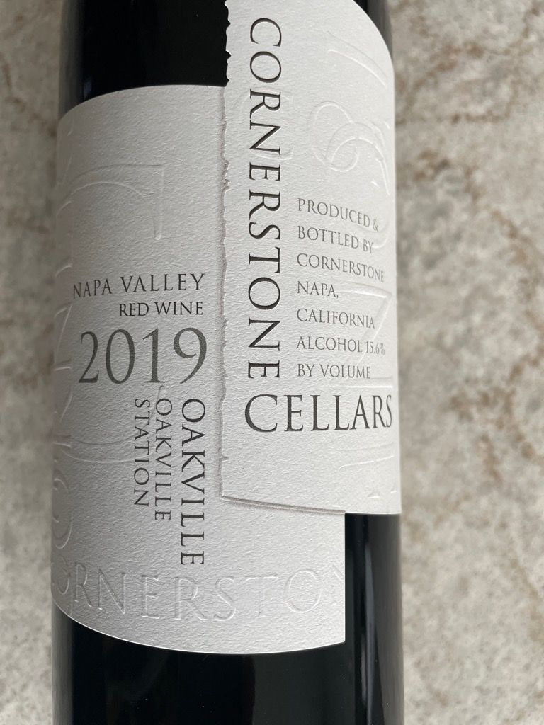 2019 Cornerstone Cellars Oakville Station Red, USA, California, Napa ...