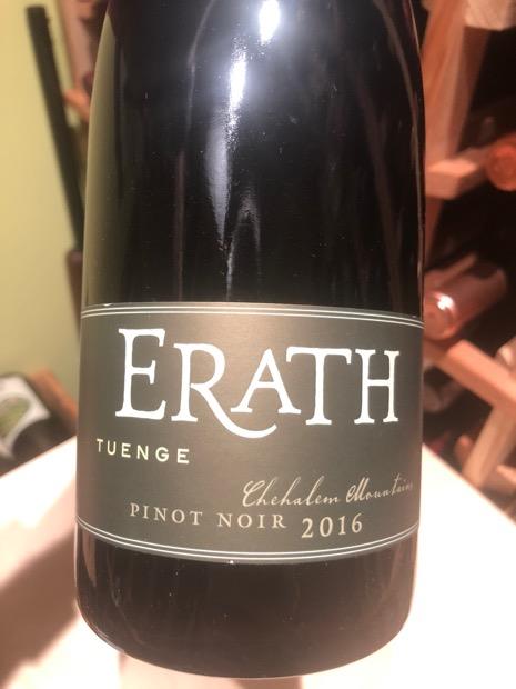 2016 Erath Pinot Noir Tuenge, USA, Oregon, Willamette Valley, Chehalem ...
