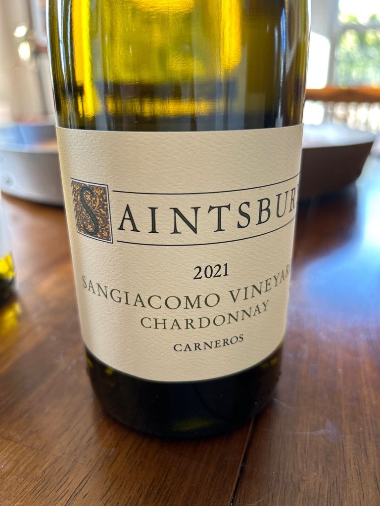 2021 Saintsbury Chardonnay Sangiacomo Vineyards, USA, California, Napa ...
