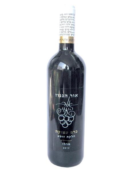 2009 Or Haganuz Merlot Amuka Zuta, Israel, Galilee, Upper Galilee ...