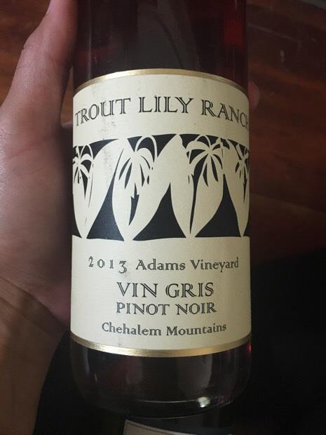 2019 Trout Lily Ranch Pinot Noir Vin Gris Adams Vineyard, USA, Oregon ...