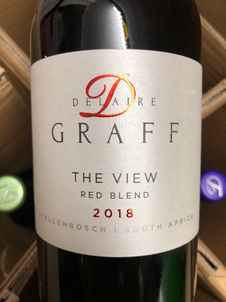 2015 Delaire Graff The View Red Blend, South Africa, Coastal Region ...