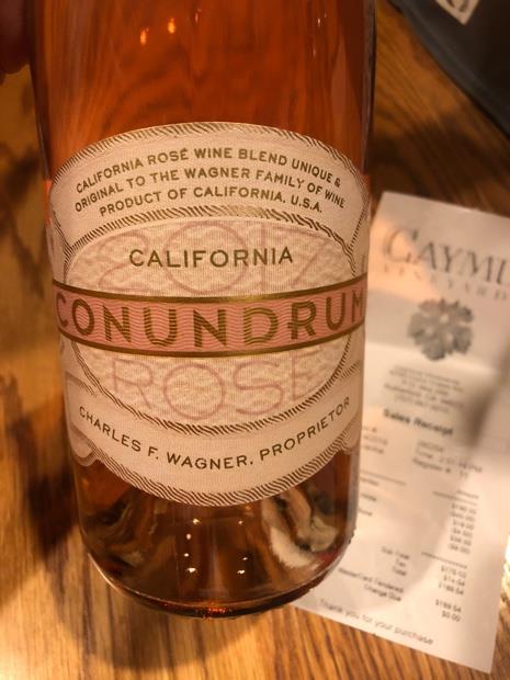 2017 Conundrum Wines Rosé, USA, California - CellarTracker