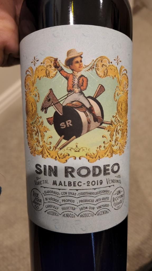 2020 Sin Rodeo Malbec, Argentina, Mendoza - CellarTracker