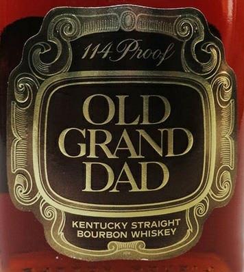 1989 National Distillers Old Grand-Dad 114 Proof Lot No. 19 Kentucky ...