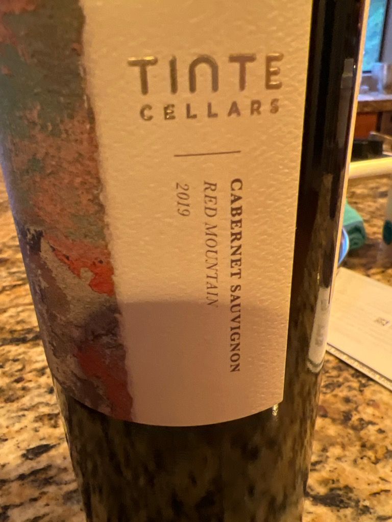 2019 Tinte Cellars Cabernet Sauvignon, USA, Washington, Columbia Valley ...